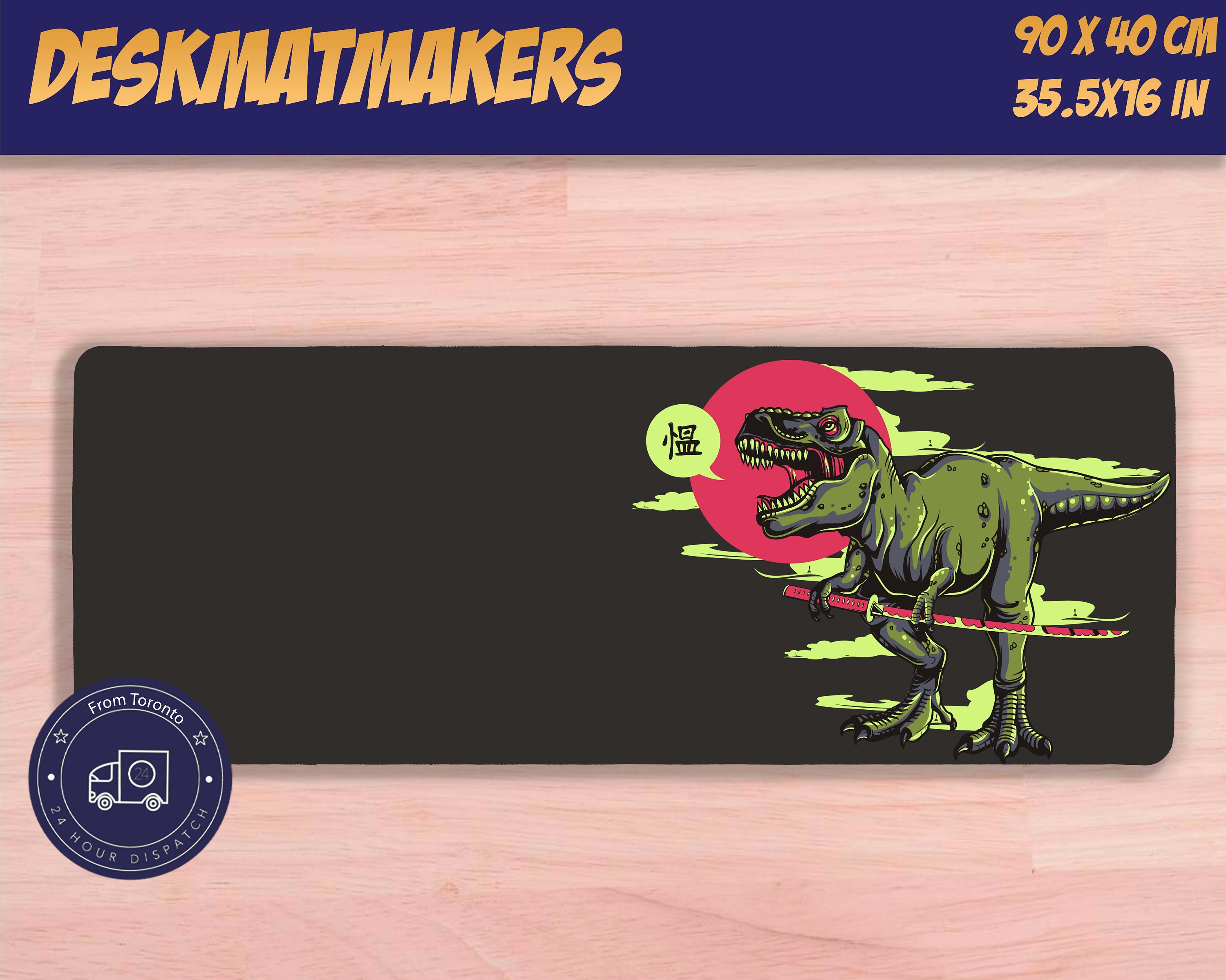 Katana Wielding Samurai T-rex Mouse Pad Comfortable and Plush - Etsy