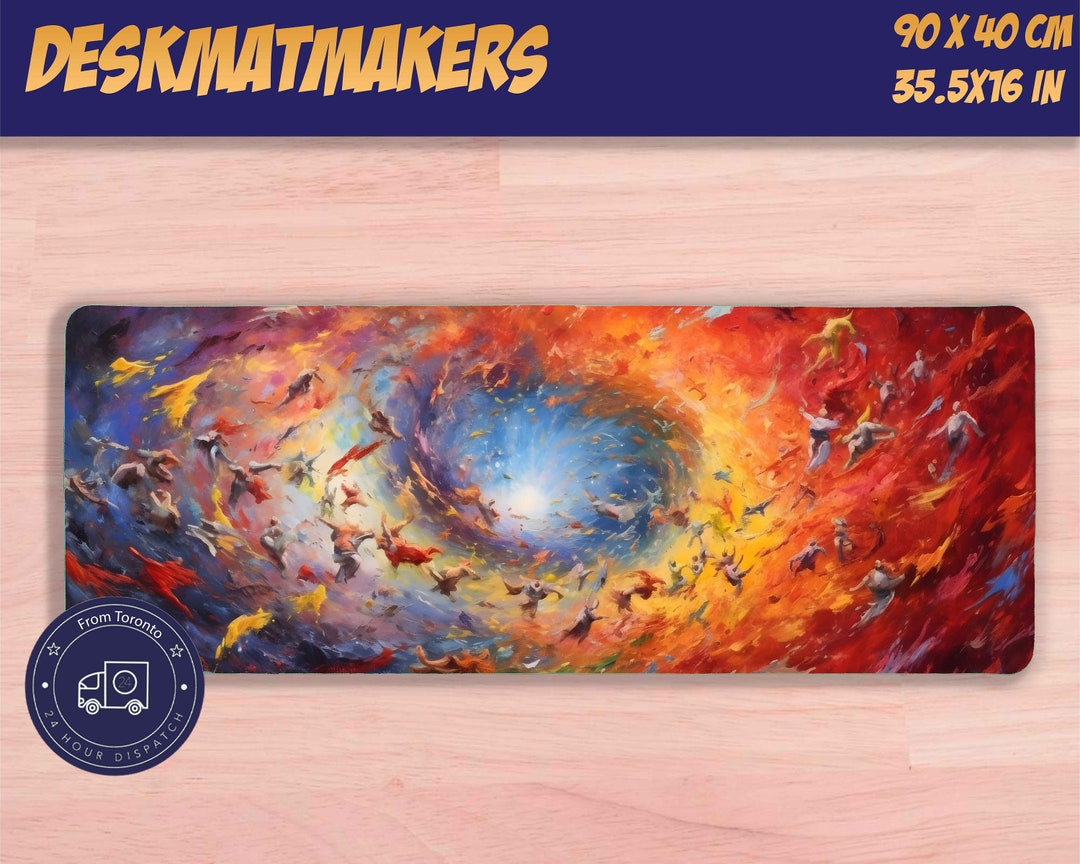 Humans in Supernova Surrealism Deskmat: Blue&red Black Hole, XL Space ...
