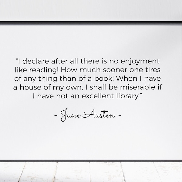 Jane Austen Poster - Etsy