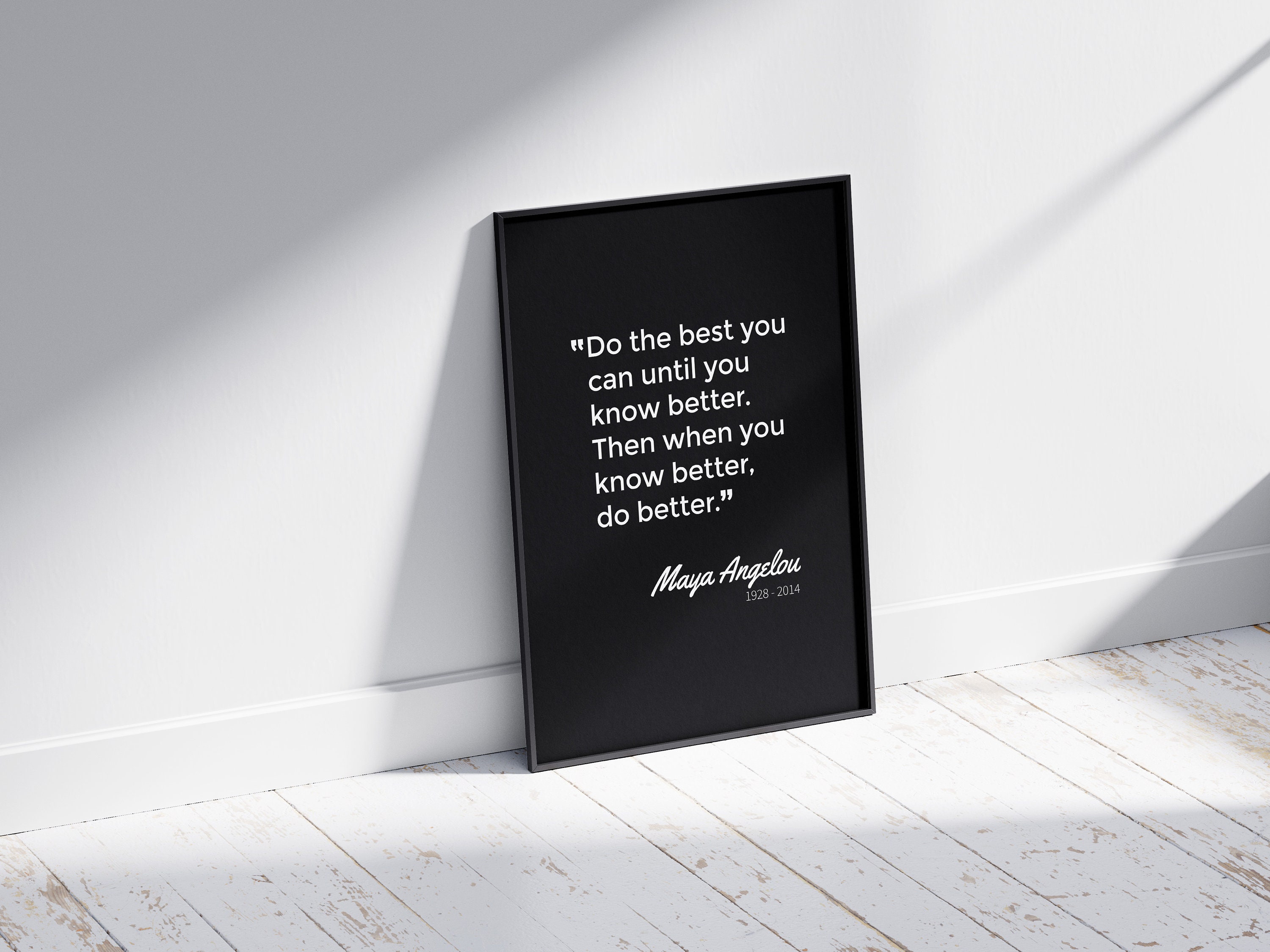 Maya Angelou Quote Poster: Inspirational Typography Wall Art - Etsy