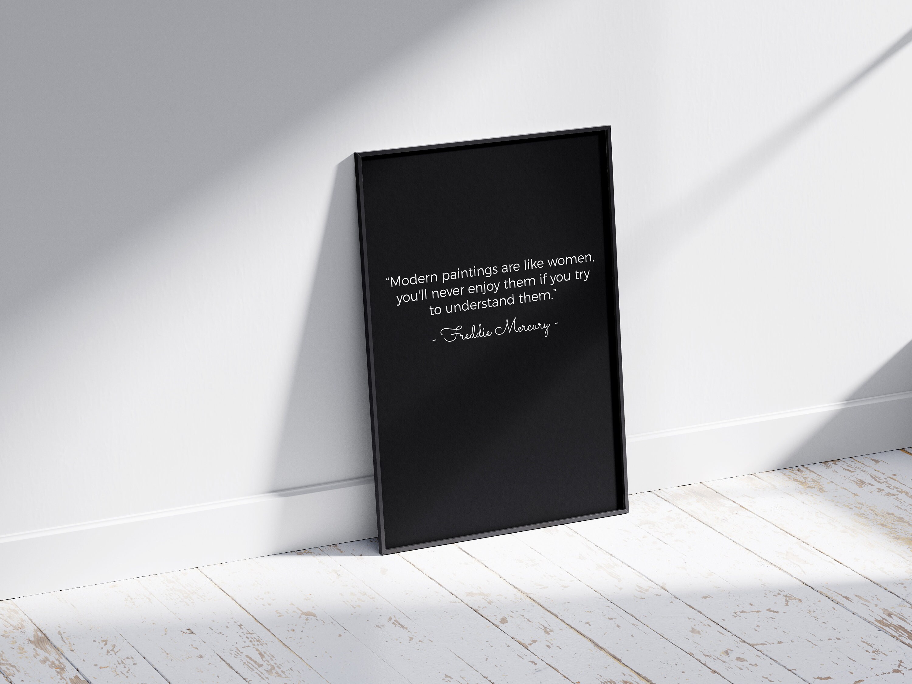 Freddie Mercury Poster, Typography Wall Art, Freddie Mercury Dorm Decor ...