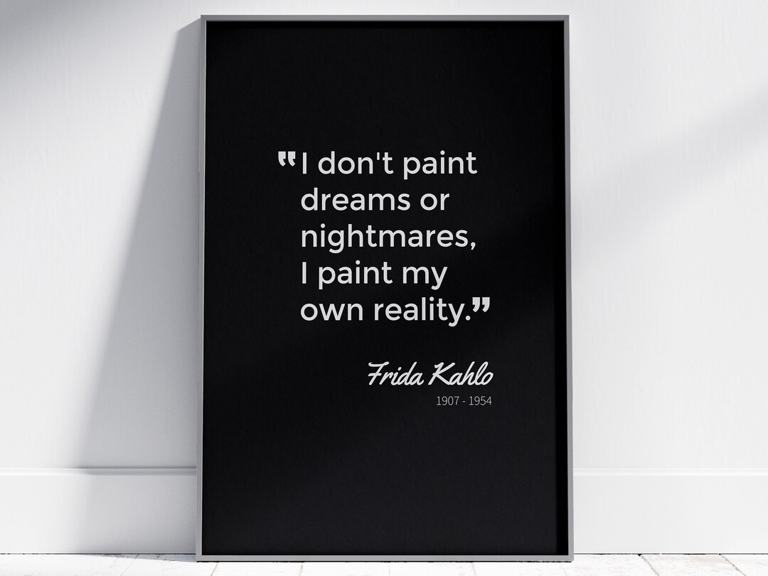 Frida Kahlo Poster Print Frida Kahlo Wall Art Wall Decor With Feminist ...