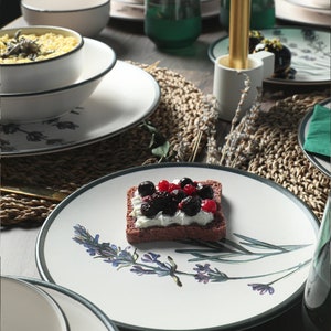 Dinnerware Set, 24 Pcs Dinnerware Set, Ceramic Dinnerware Set, Dinner ...