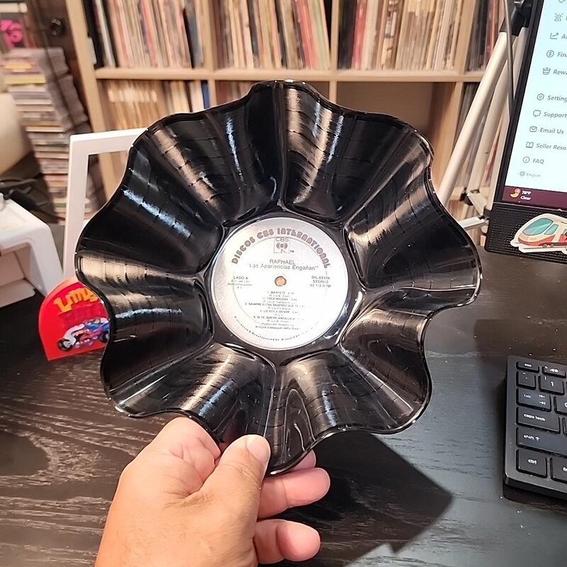 Vinyl Record Bowl - Etsy