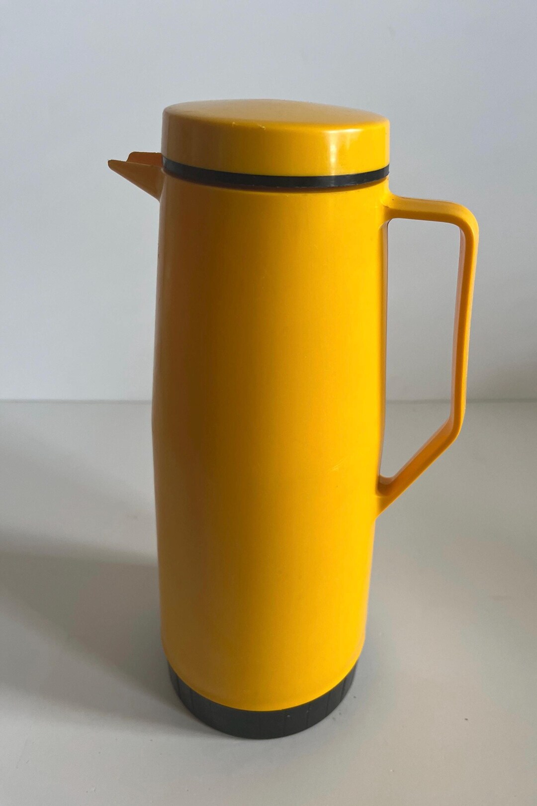 Vintage Yellow Thermos, 1975 King-seeley Thermos Co., Model 90Q, Filler ...