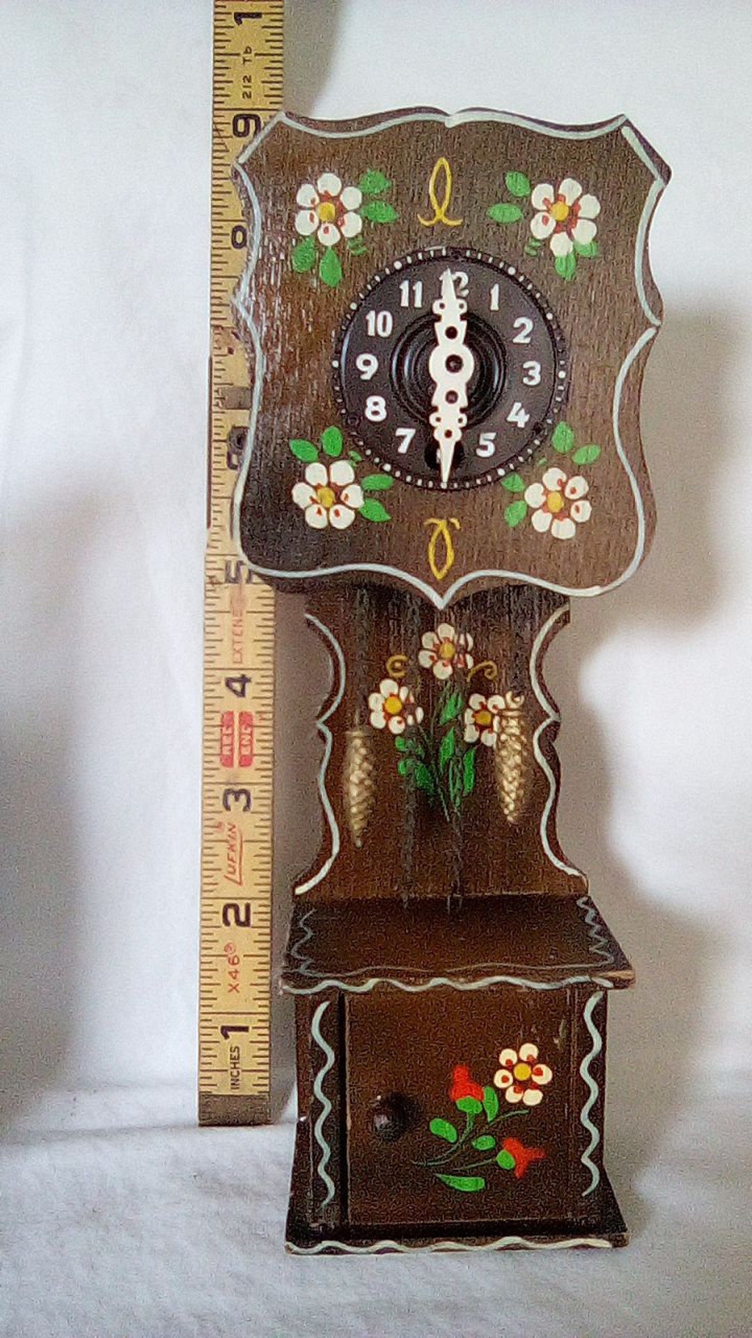 8 Working Vintage Wooden Miniature German Grandfather Clock Josef ...