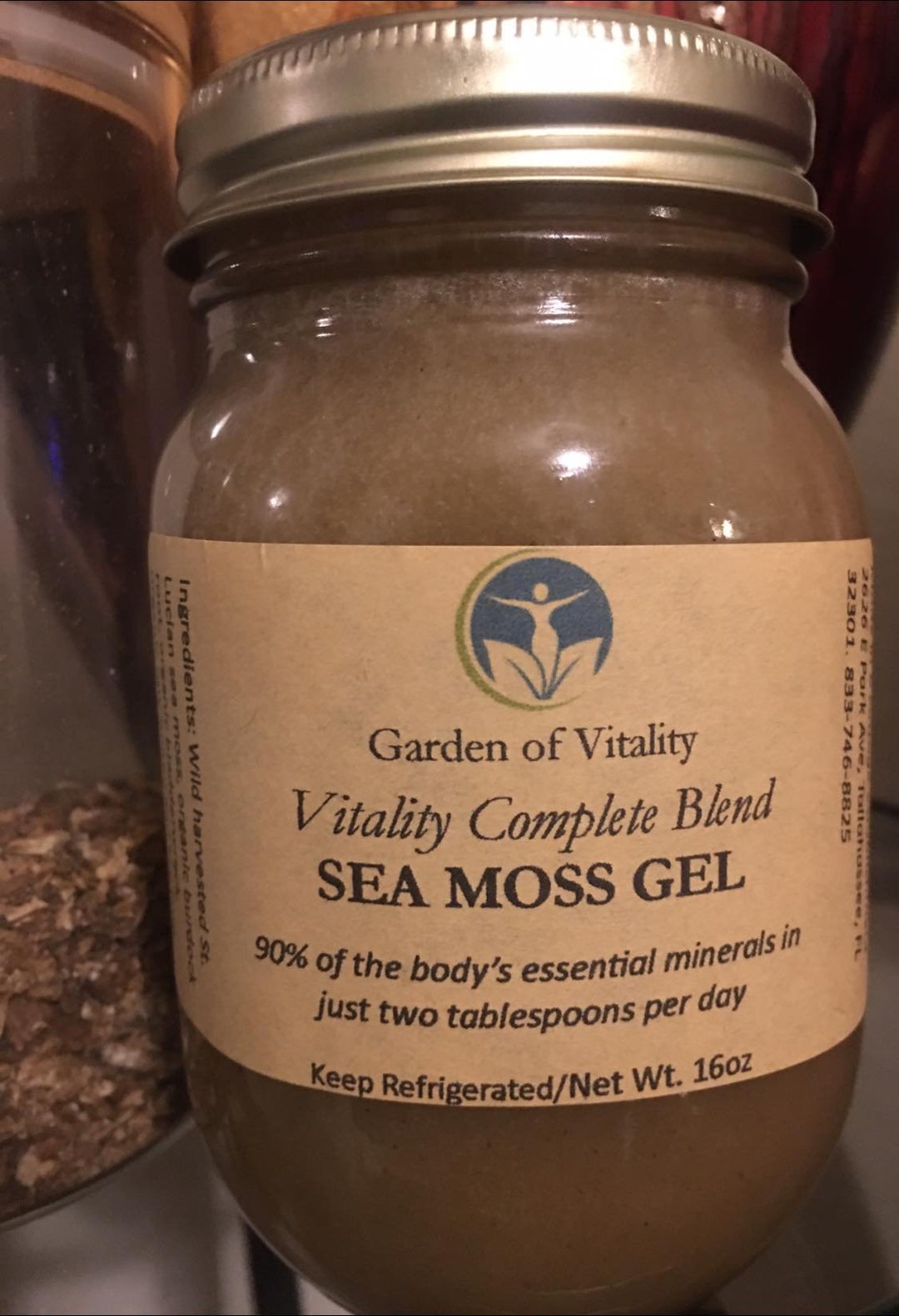 Vitality Complete Blend Sea Moss Gel 16oz - Etsy