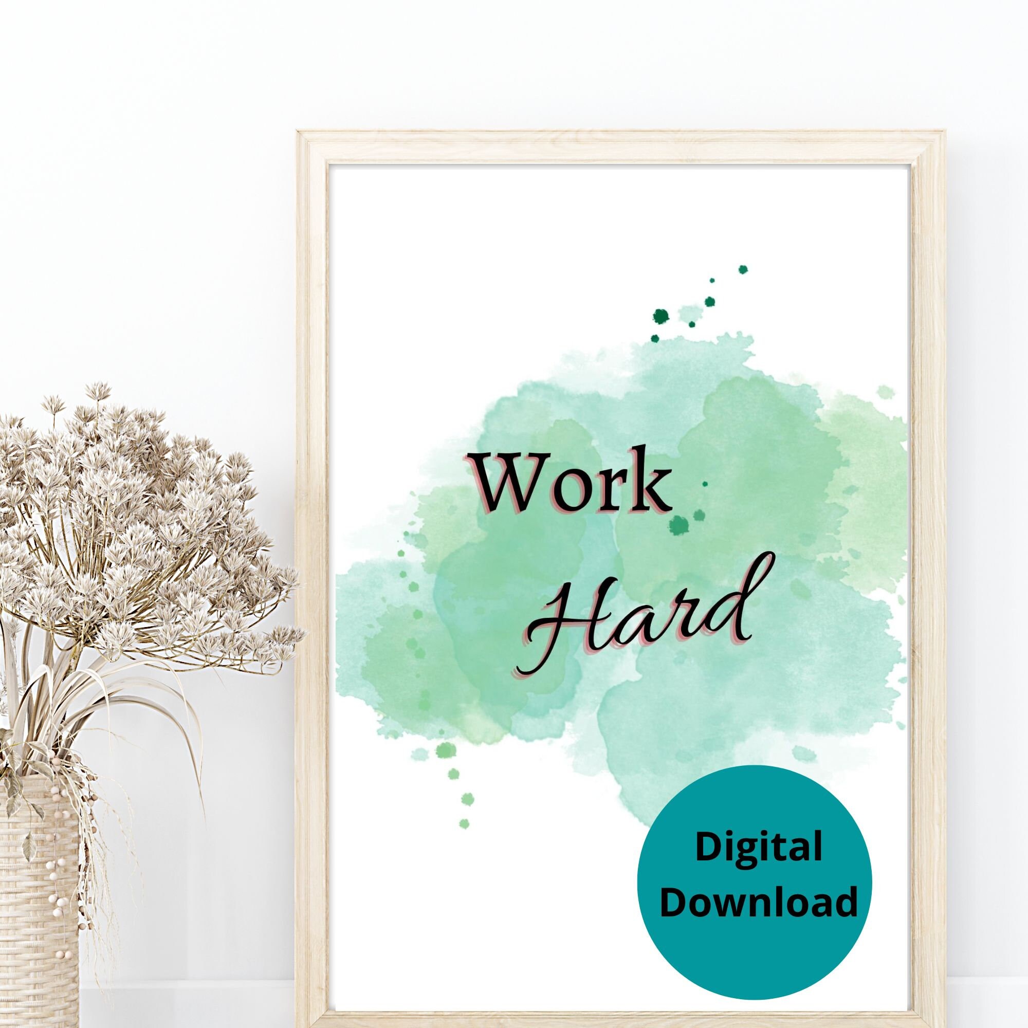 Office Decor, Office Wall Art, Motivational Quote, Inspirational Quote ...