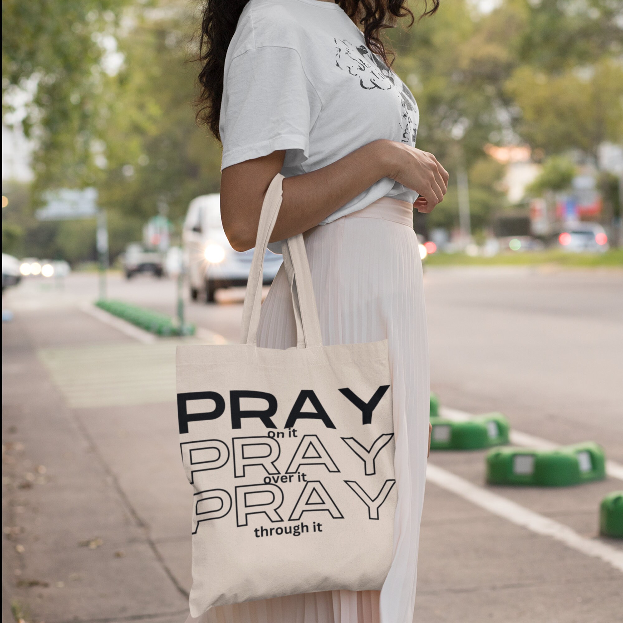 Bible Bag Christian Tote Bag Scripture Tote Pray on It Pray Over It ...