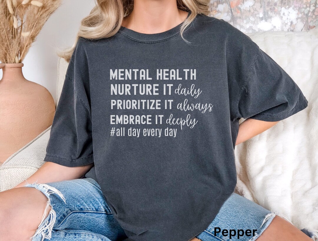 Mental Health Wellness Shirt Awareness Shirt Mental Wellness Gift ...