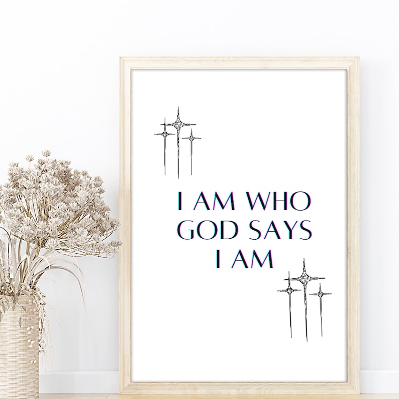 I Am Who God Says I Am SVG PNG Christian Faith Bible Verse - Etsy Australia