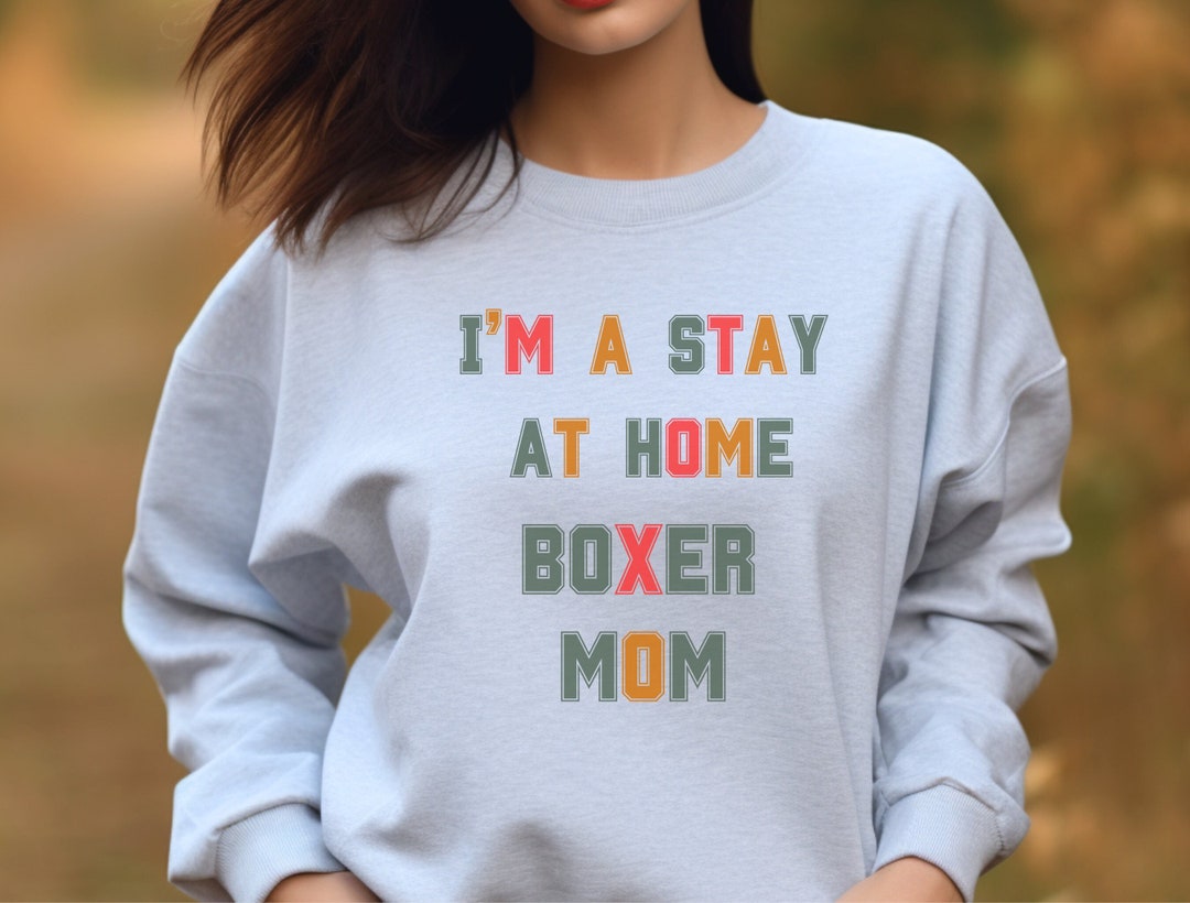 Boxer Mom Sweatshirt for Boxer Dog Lover Boxer Dog Sweater Boxer Mom ...