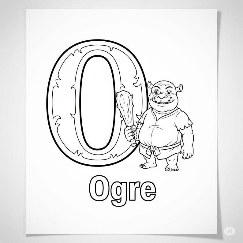 Printable Alphabet & Animal Coloring Pages, A-Z Educational ABC ...