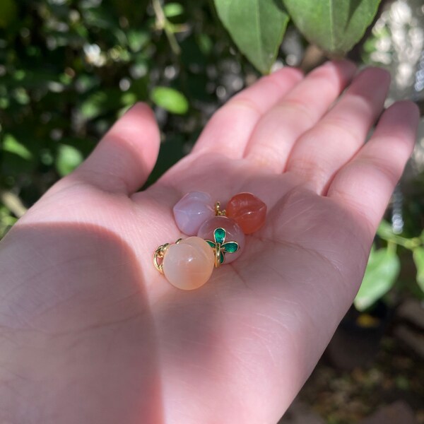 Peach Pendant - Etsy