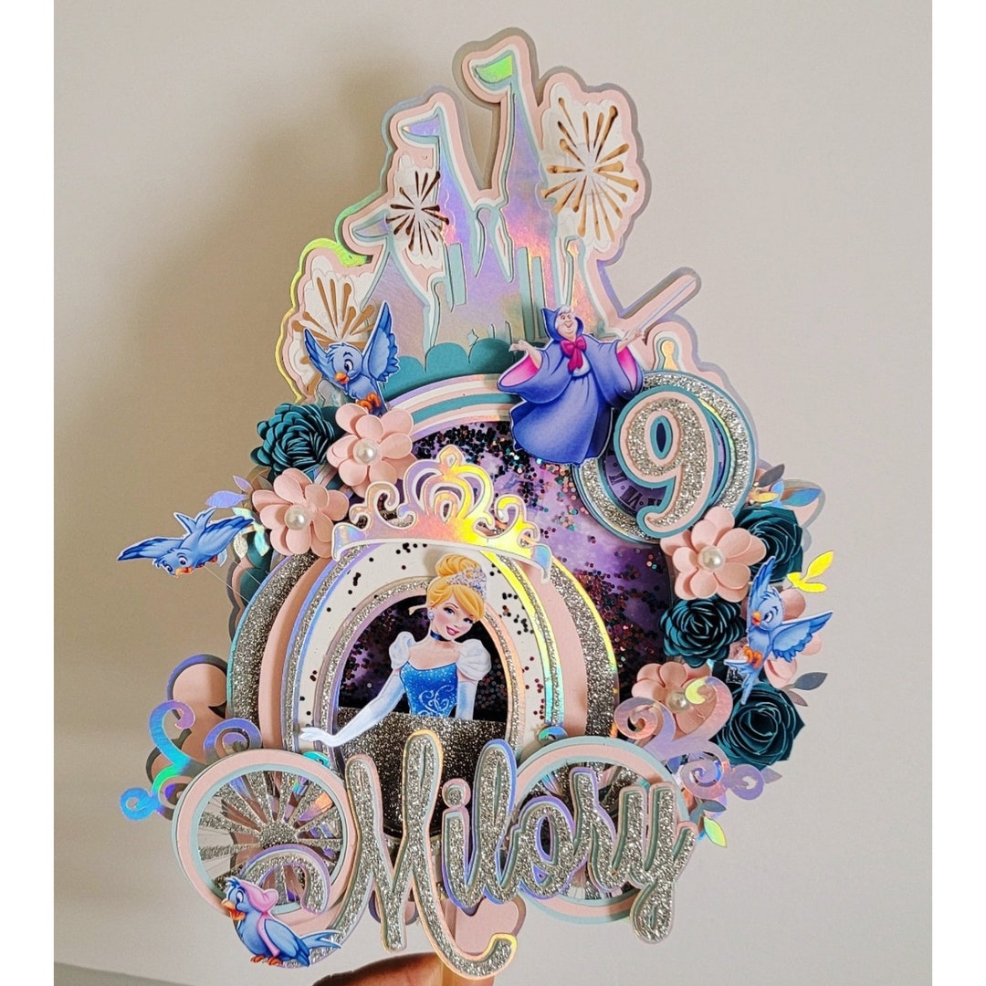 Princess Cake Topper, Princess Birthday, Princess Birthday Party ...