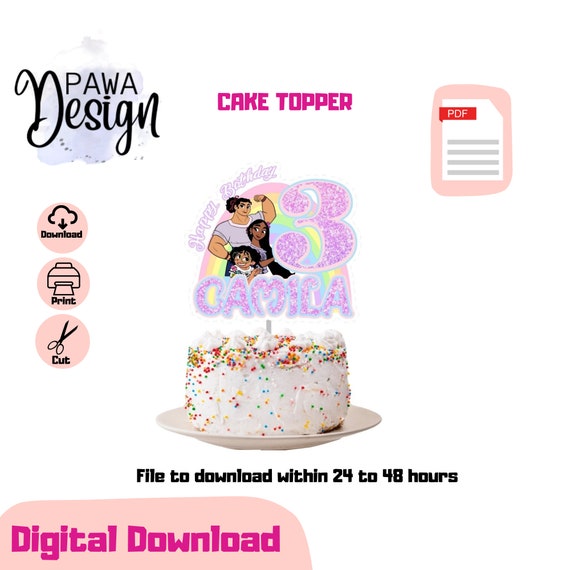 Encanto Printable Cake Topper Encanto Birthday Encanto - Etsy