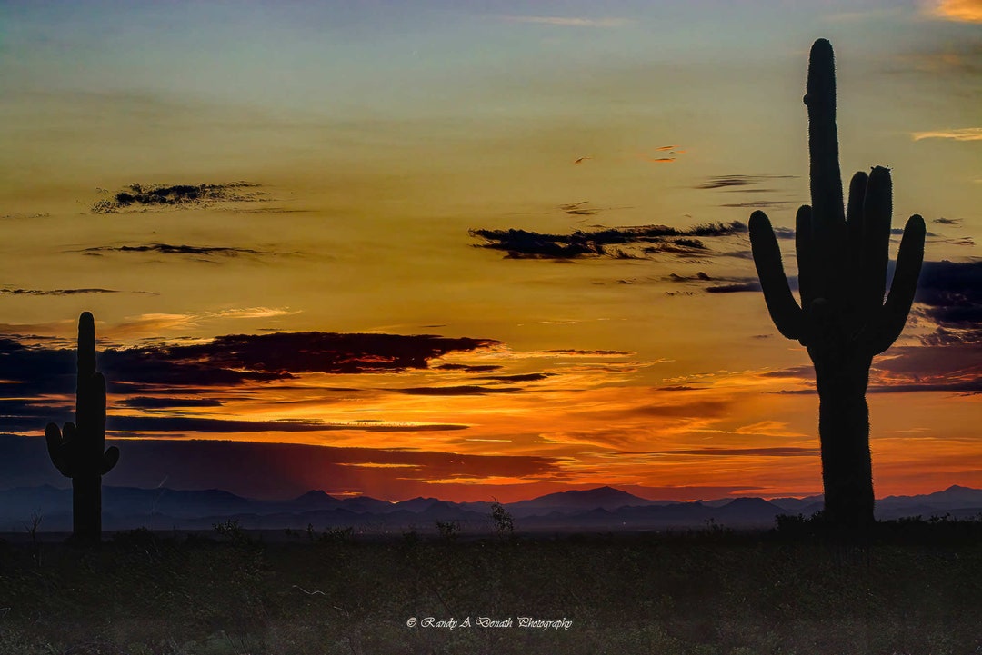 Iconic Arizona Desert Sunrise Landscape Oversized Canvas - Etsy