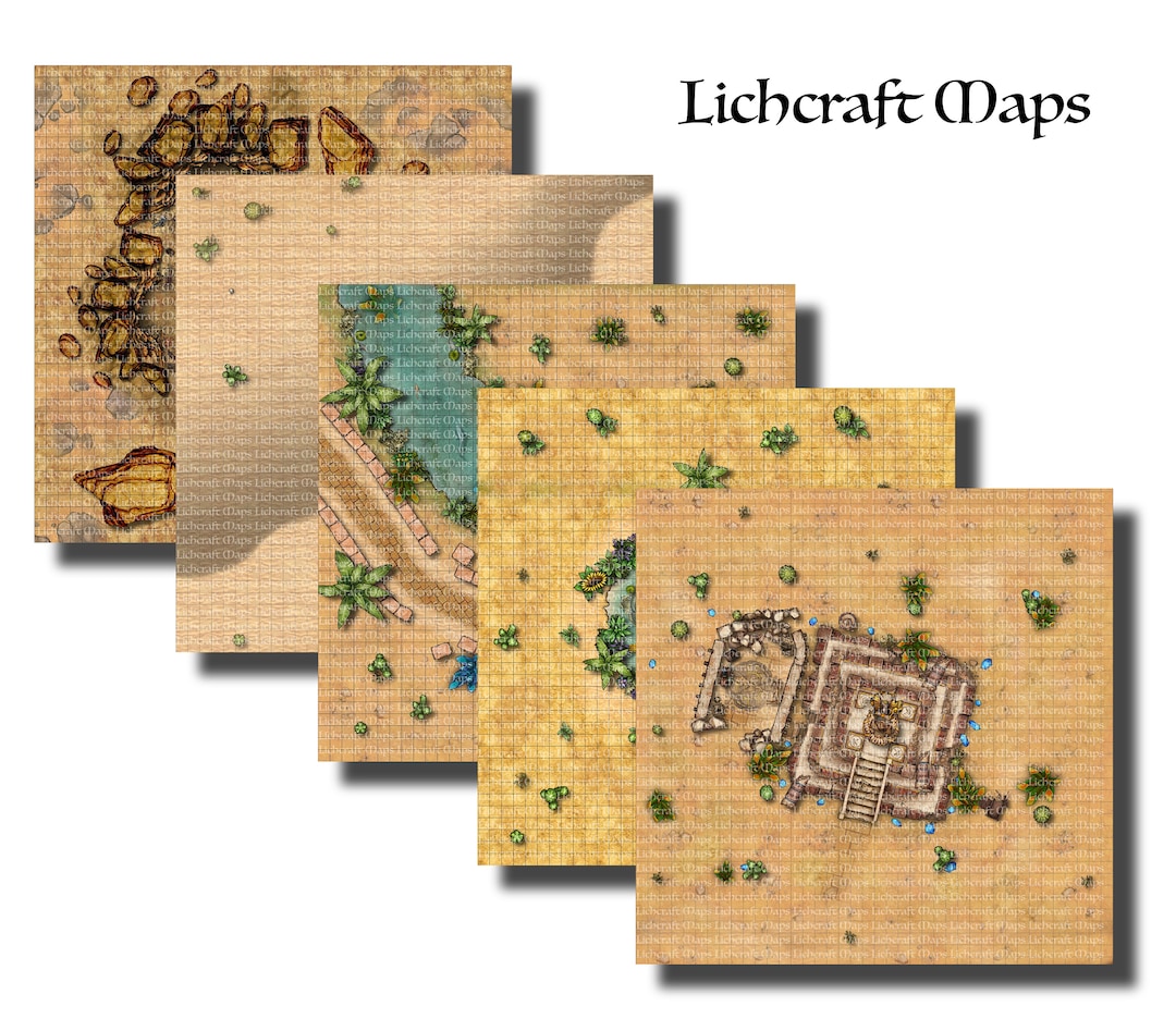 Digital Table Top Fantasy Game Battle Map Pack - Standard Map ...