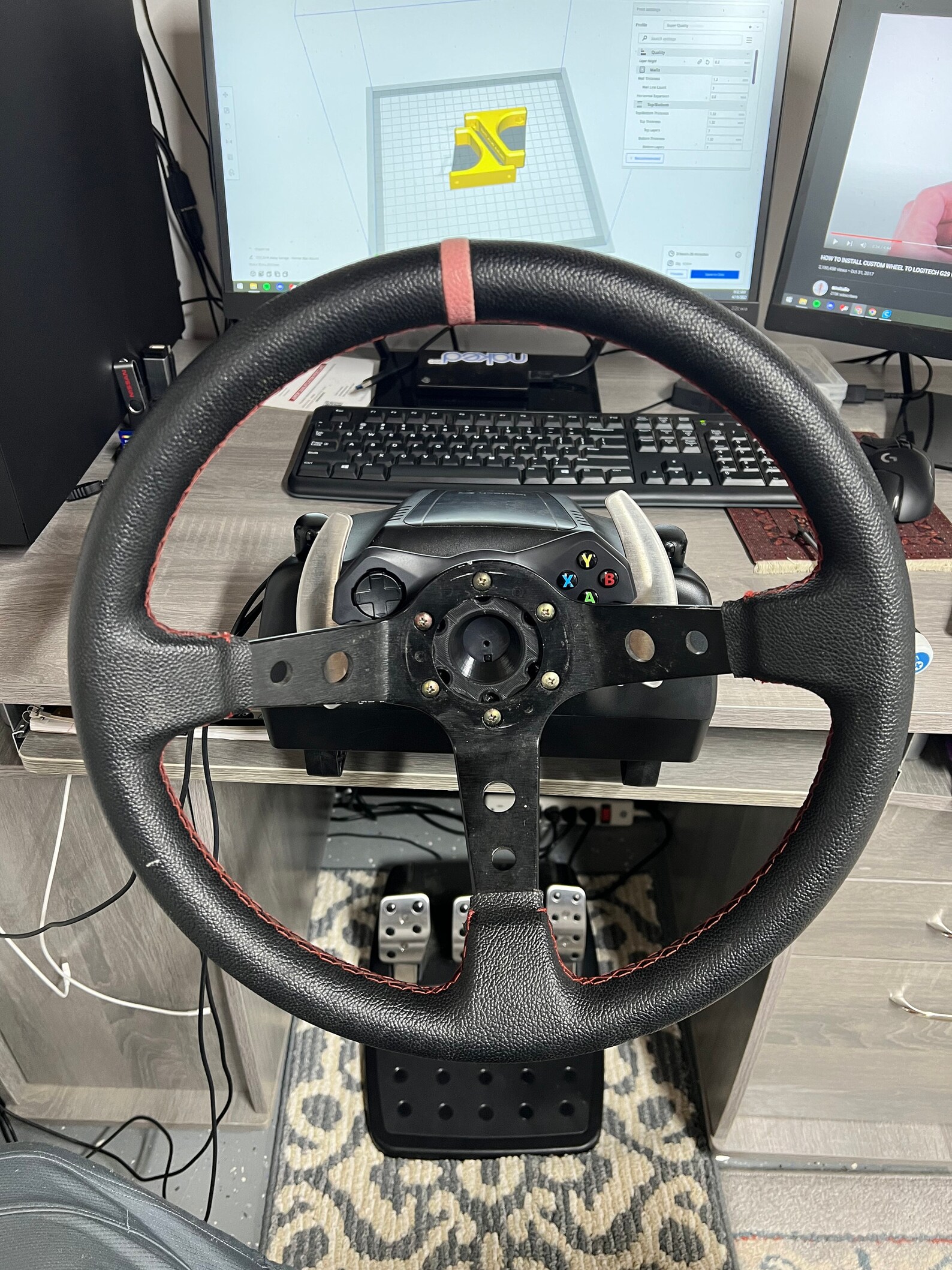 Logitech G27 / G29 / G920 / G923 Steering Wheel Adapter Mod Plate - Etsy