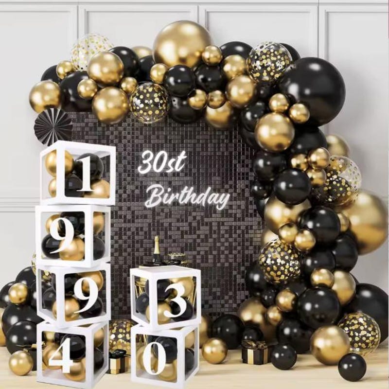 Balloon Boxes With Letters - Etsy