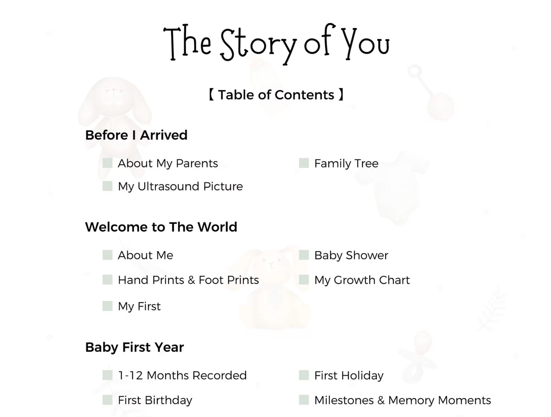 Linen Baby Memory Book: First Year Keepsake Journal With Milestone ...
