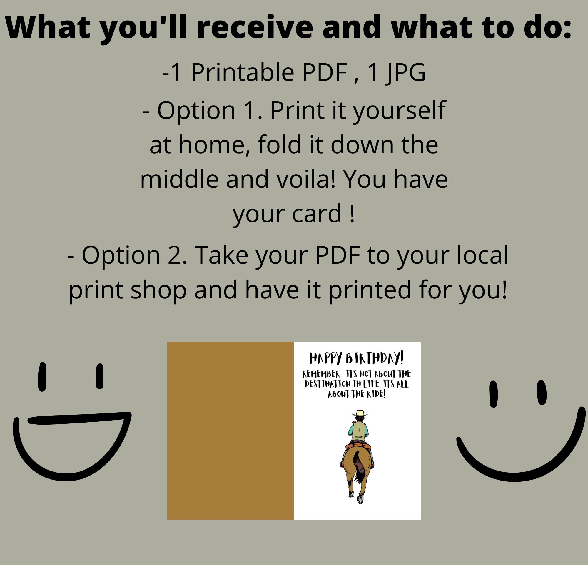 Cowboy Birthday Card, Cowboy Card, Cowboy Birthday - Etsy