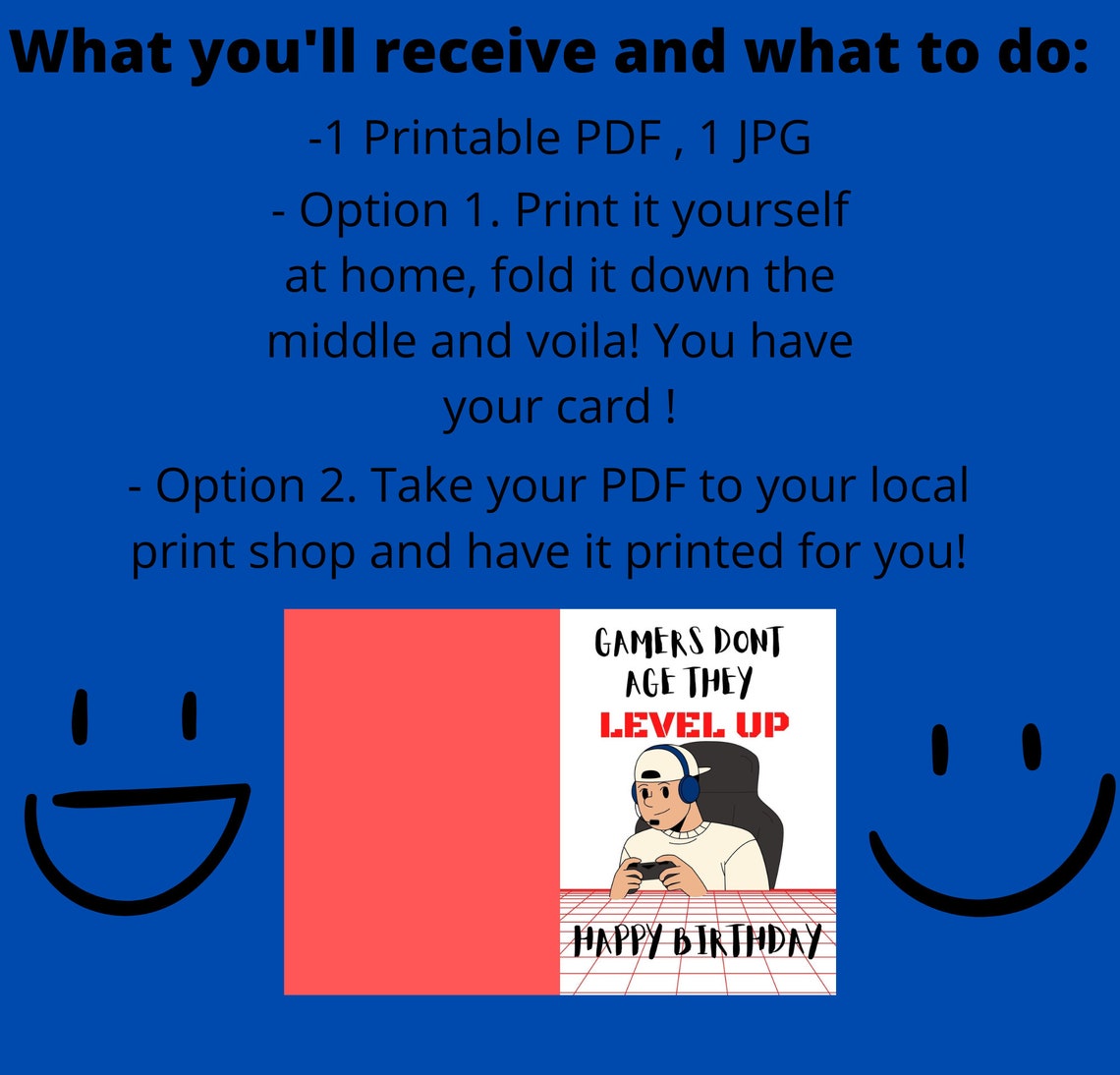 Gamer Birthday Card, Card for Gamer, Gamer Card - Etsy