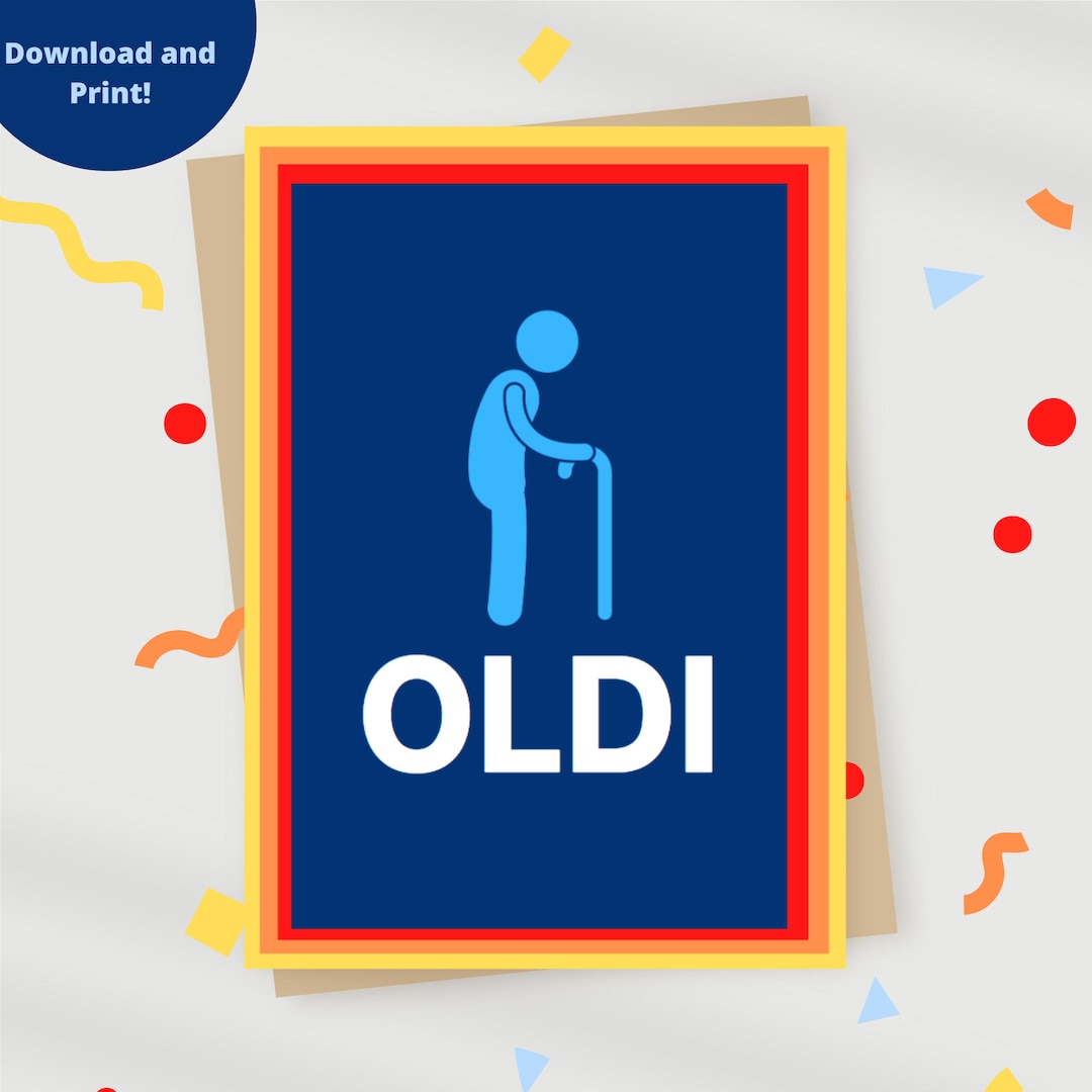 Oldi Card, 50th Birthday Gift for Women, 21st Birthday Gift for Her ...