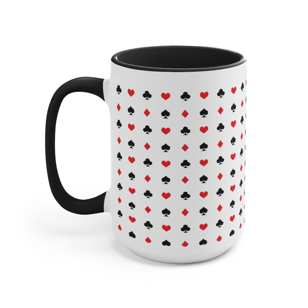 Playing Cards Mug Euchre Mug Card Suits Mug Card Player Gift 15oz ...