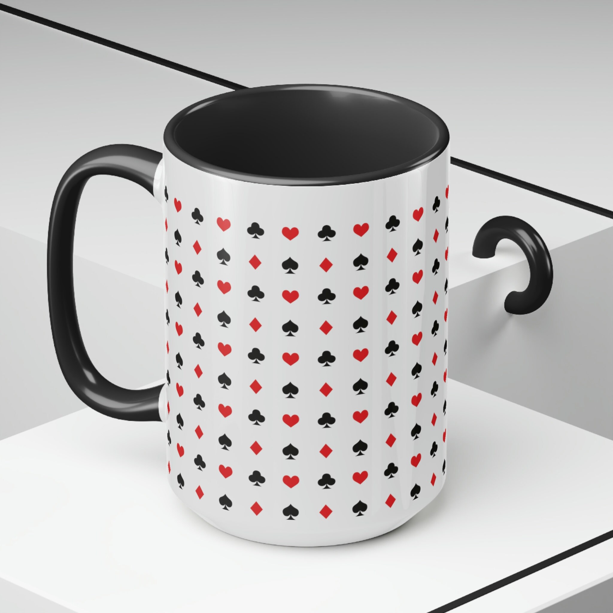 Playing Cards Mug Euchre Mug Card Suits Mug Card Player Gift 15oz ...