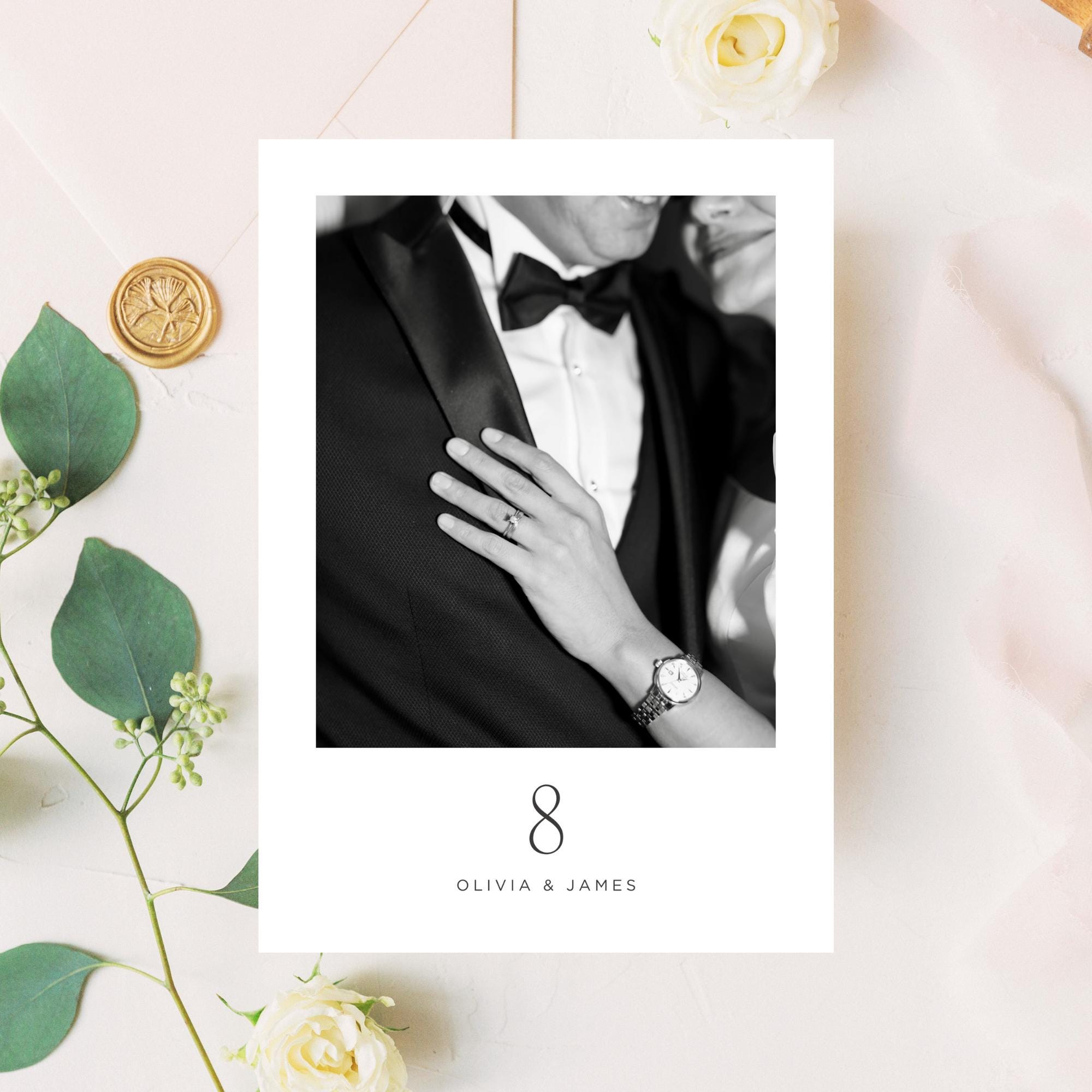 Modern Table Numbers Printable, Simple Table Numbers, Minimalist ...