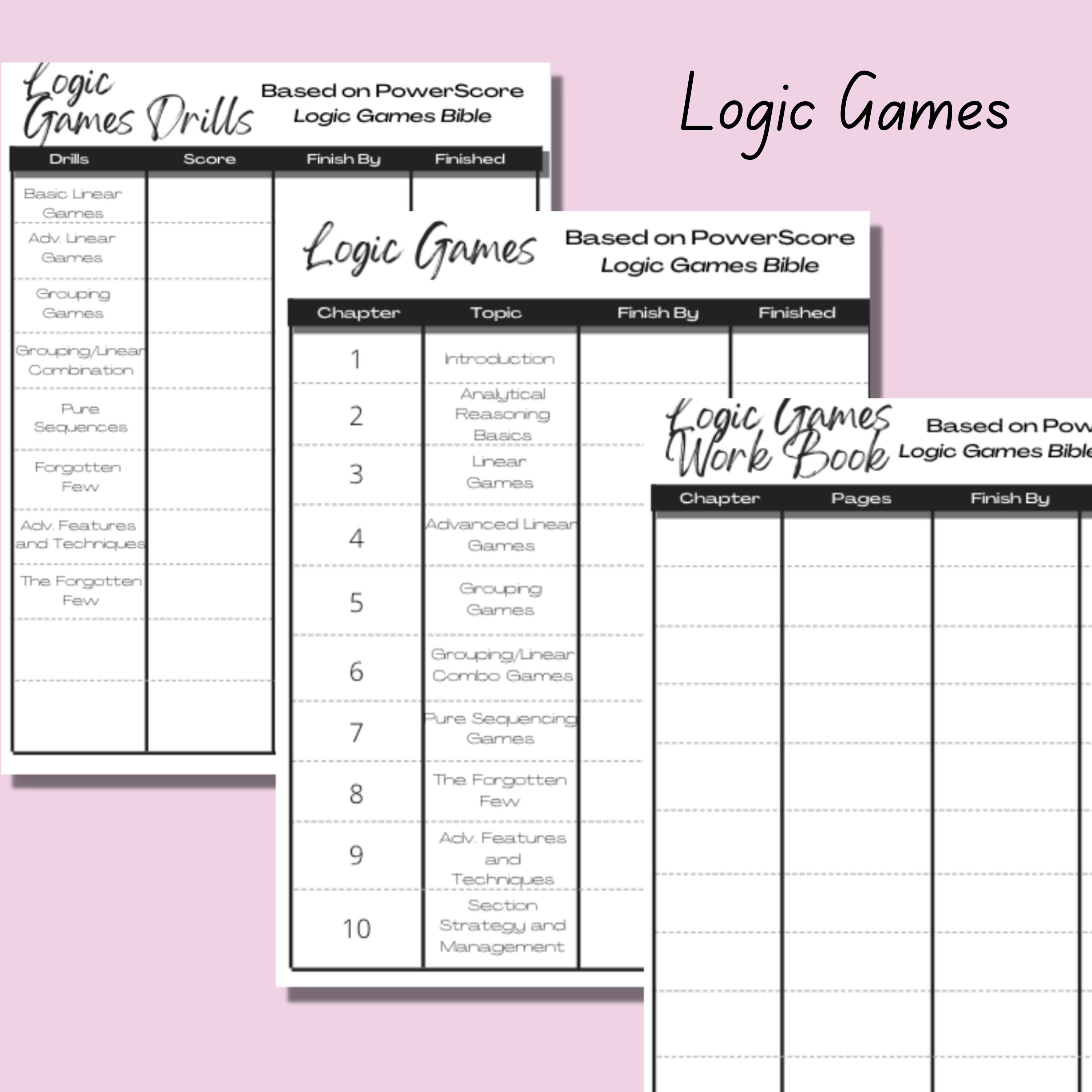 LSAT Study Guide - LSAT Study Tracker - LSAT Study Planner - Student ...