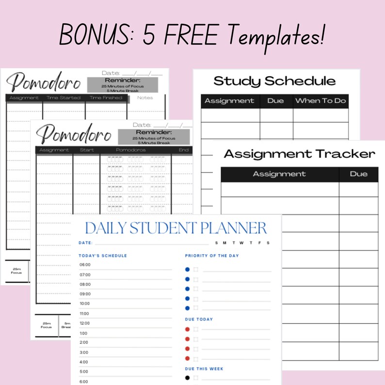 Law School Planner - Law Student Planner - Academic Planner - ADHD ...