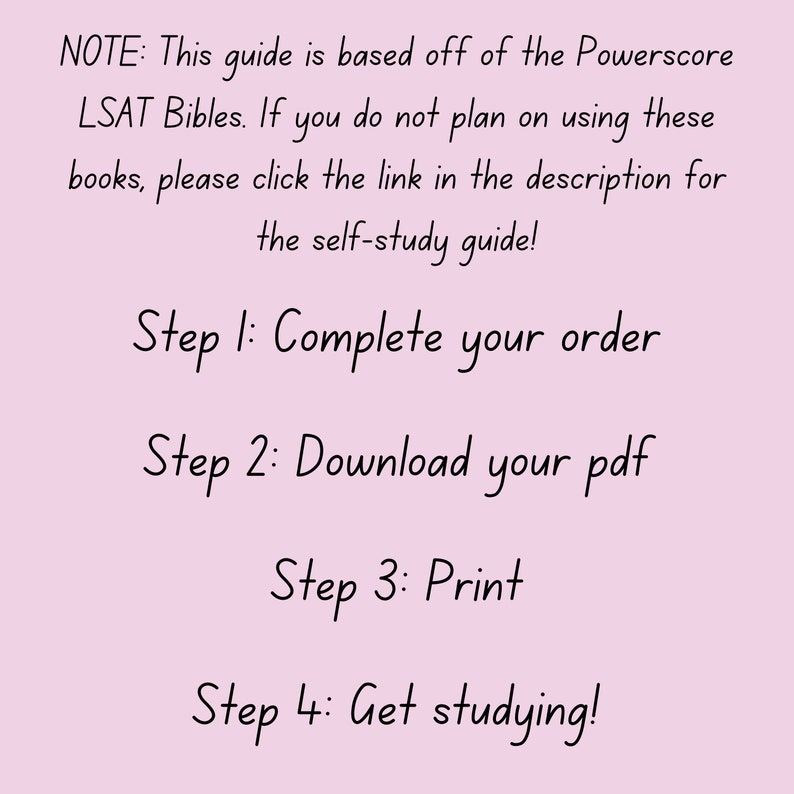 LSAT Study Guide - LSAT Study Tracker - LSAT Study Planner - Student ...