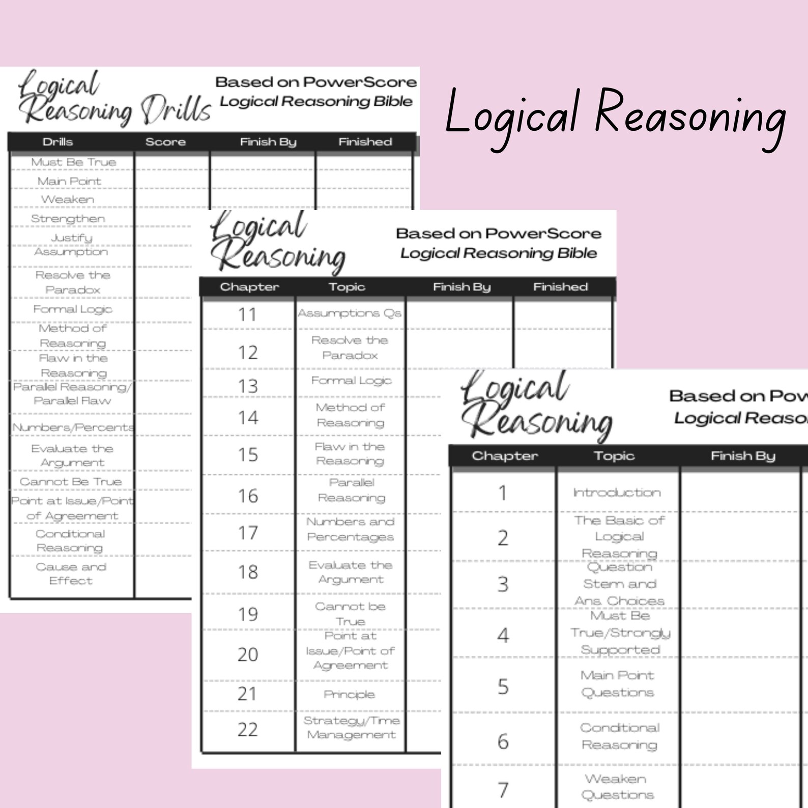 LSAT Study Guide - LSAT Study Tracker - LSAT Study Planner - Student ...