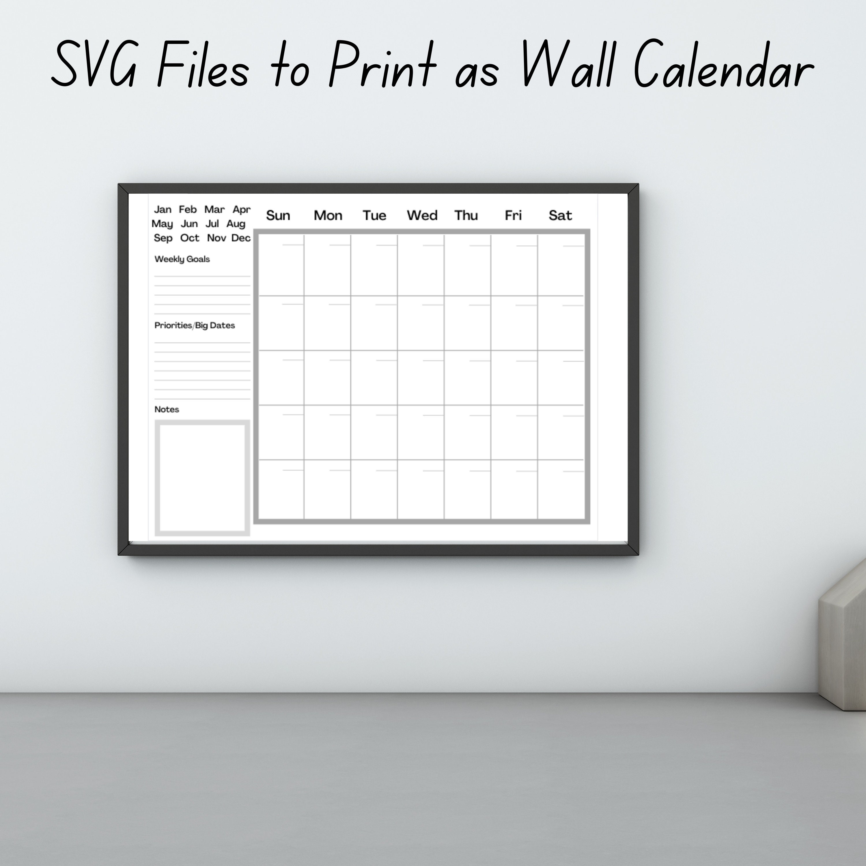 ADHD Calendar Digital ADHD Calendar Printable ADHD Planner Etsy Canada