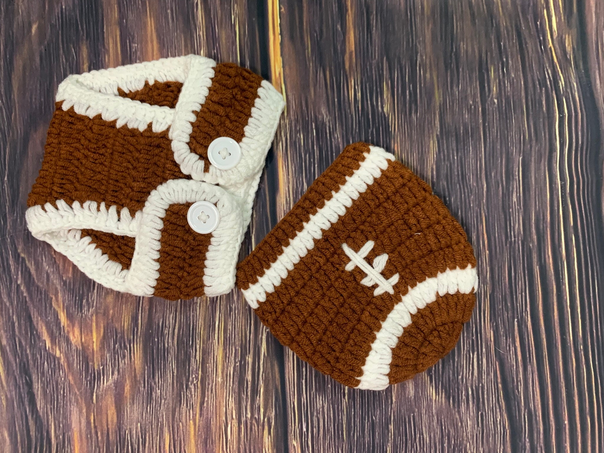 Newborn Baby Football Fan Crochet Outfit - Etsy
