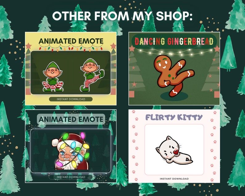 ANIMATED EMOTE Cute Funny TWERKING Santa Animated Emote - Etsy