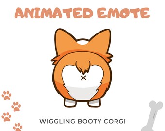Corgi Wiggle Emote - Etsy