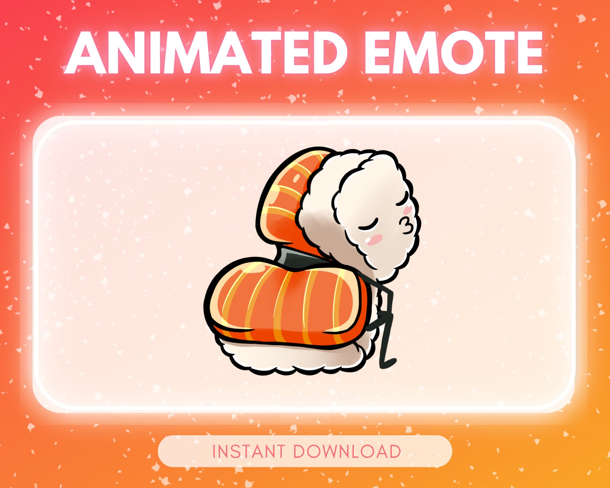 Cute Juicy Little Sushi TWERKING ANIMATED Emote Dancing Food - Etsy