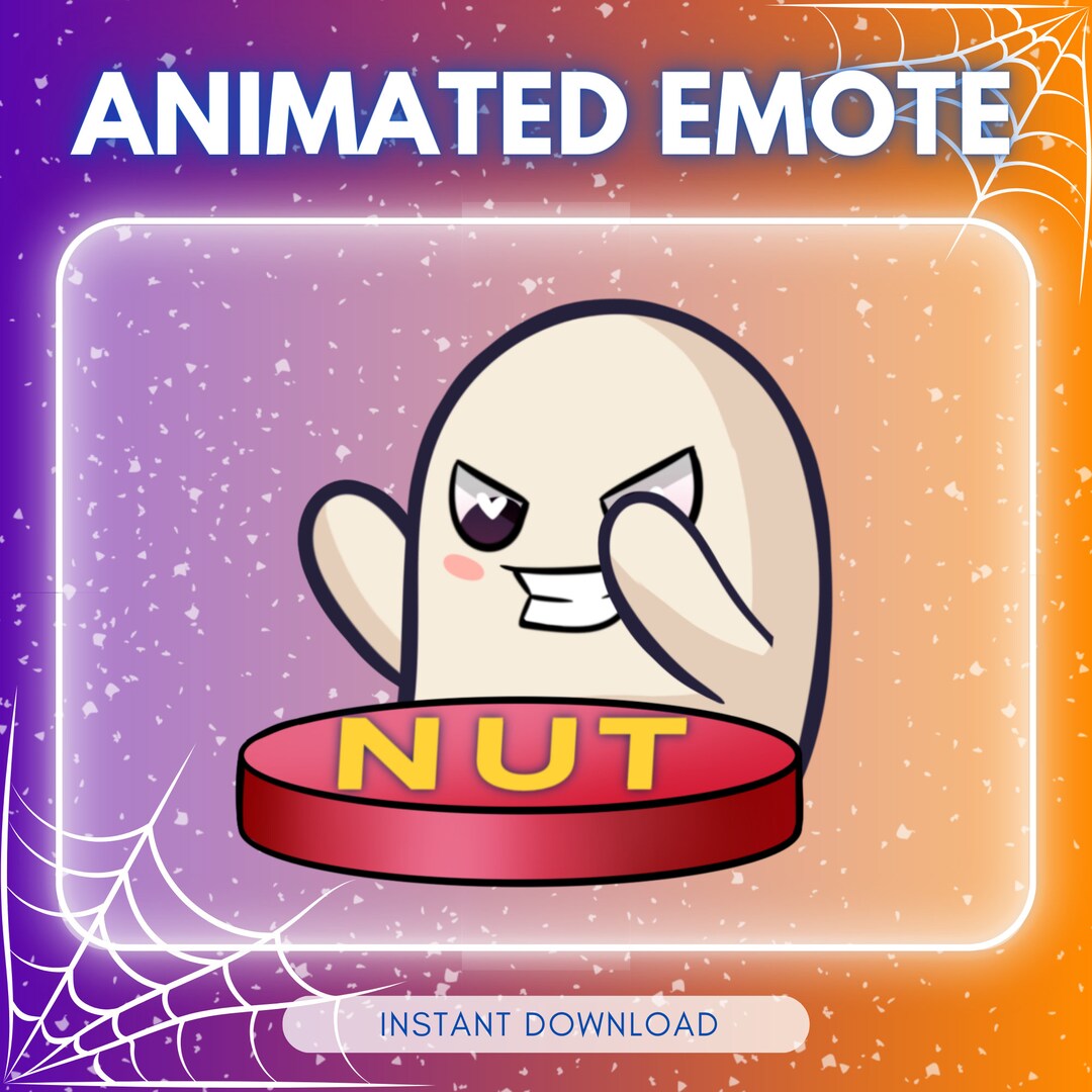 ANIMATED Emote Twitch & Discord Cute Nut GHOST 3 Emote - Etsy New Zealand