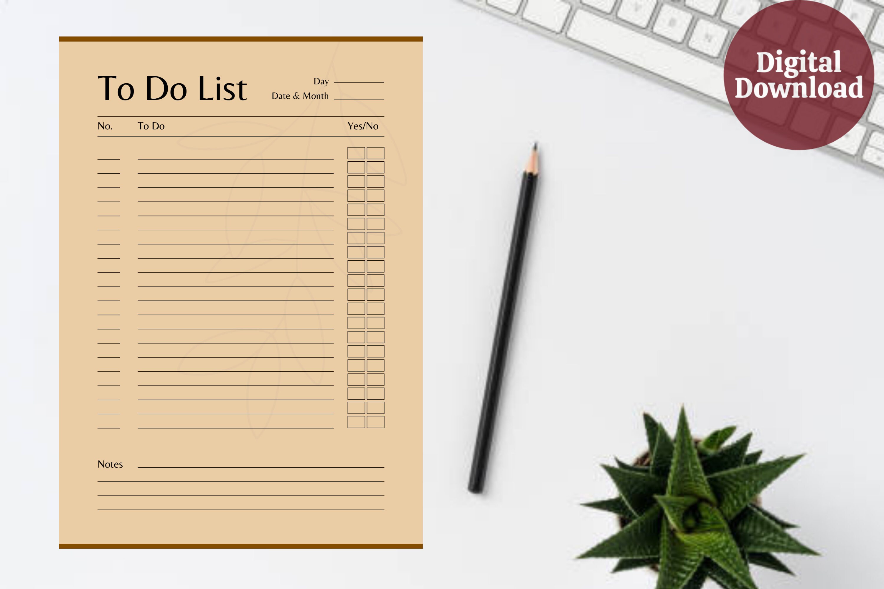 Printable to Do List | Instant Download Print at Home Planner Pages ...