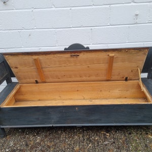 Original Beautiful Grey Farmhouse Vintage Bench From East Europe - Etsy