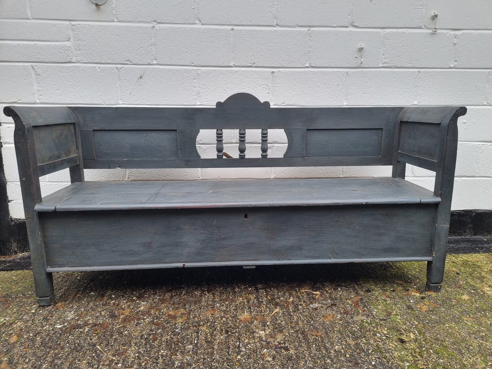 Original Beautiful Grey Farmhouse Vintage Bench From East Europe - Etsy