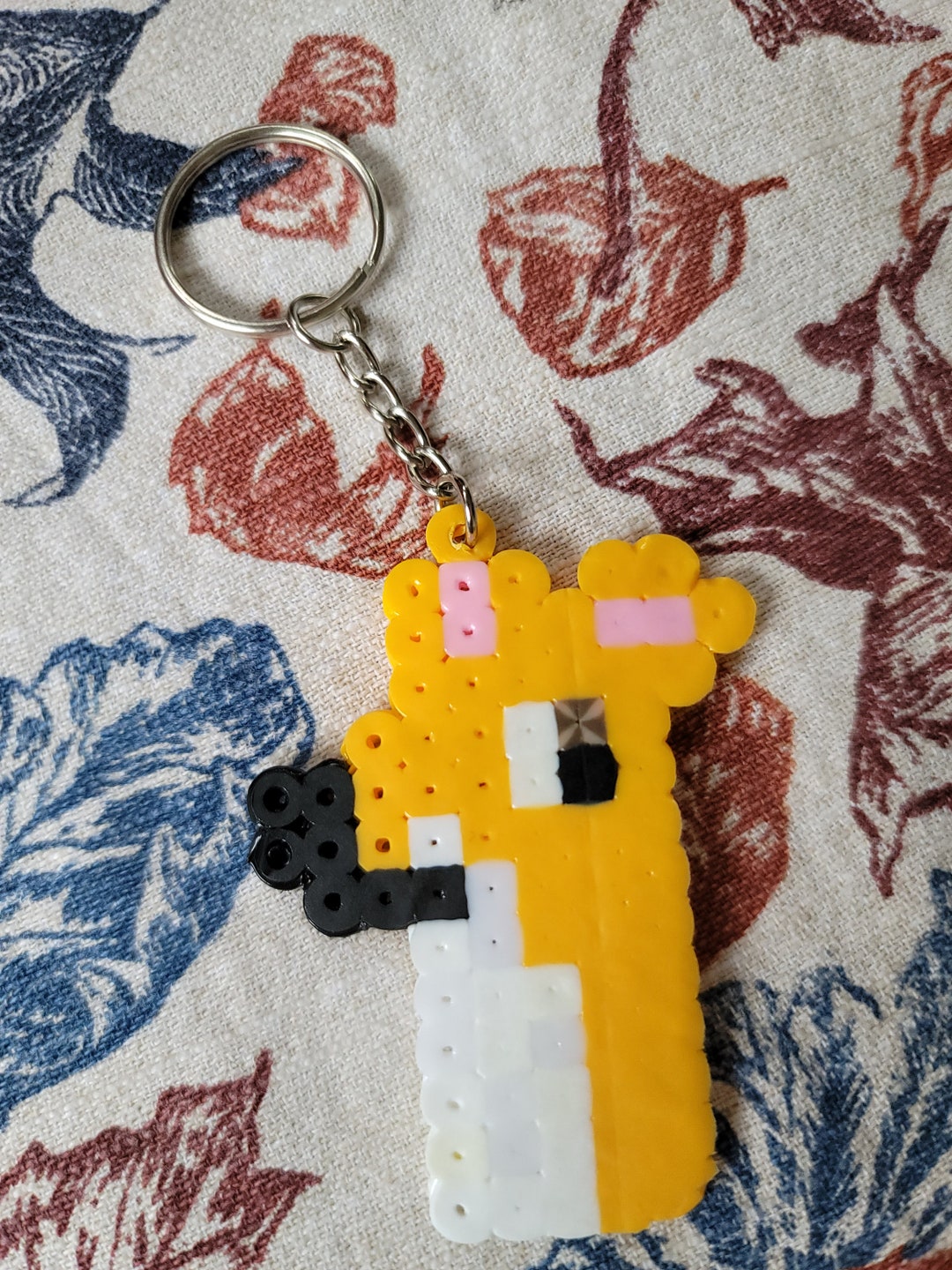 A doge Dog Perler Bead Keychain - Etsy