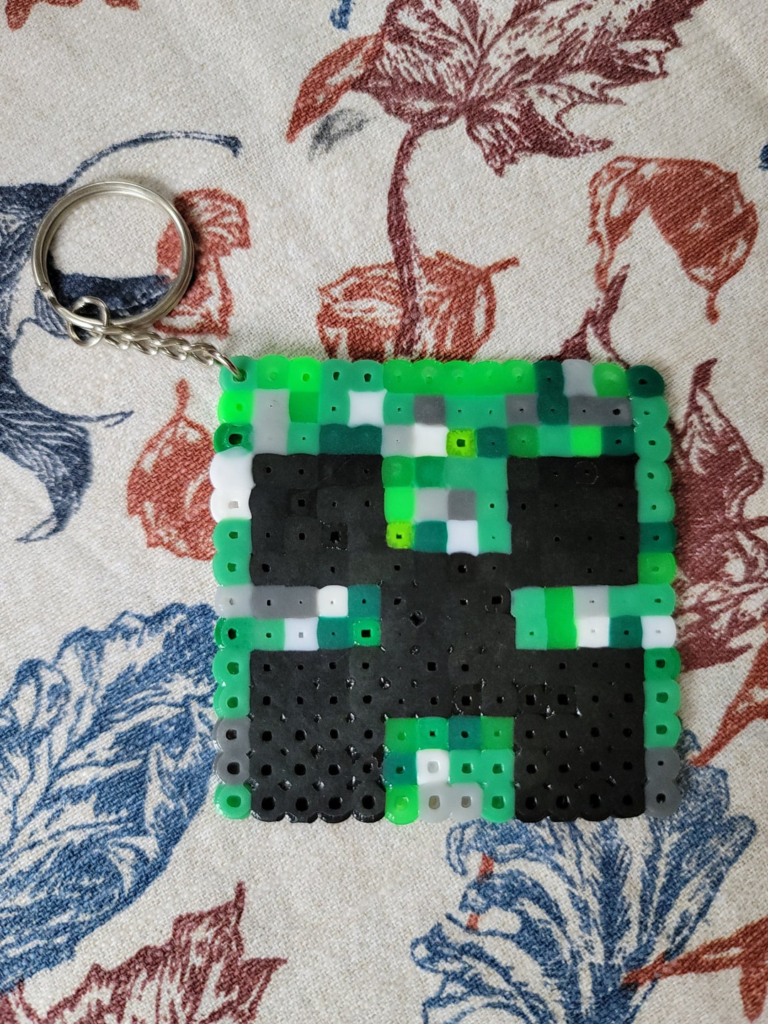 Minecraft Creeper Perler Bead Keychain - Etsy Canada
