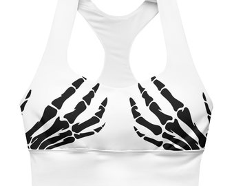 Skeleton Sports Bra - Etsy