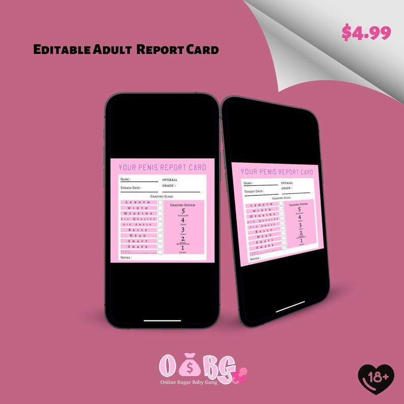 Editable Adult Report Card - Etsy