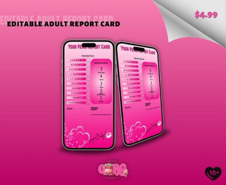 Editable Adult Report Card - Etsy