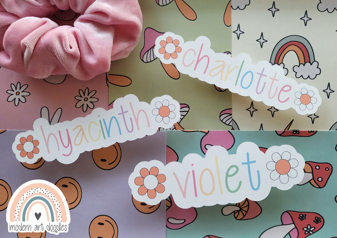 Daisy Flower Pastel Rainbow Sticker, Journal Sticker, Water Bottle ...